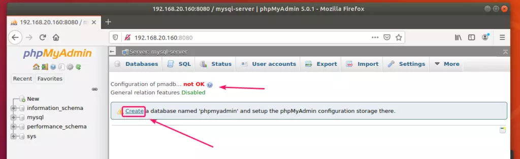 Iestatiet MySQL serveri un phpMyAdmin ar Docker 6230_22