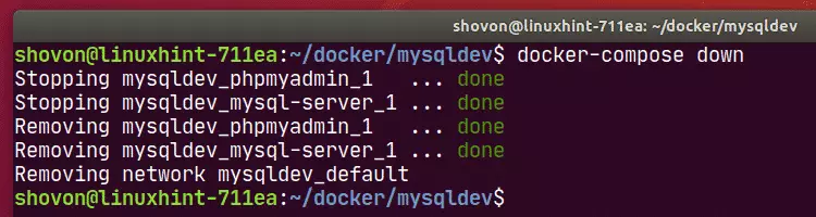 Iestatiet MySQL serveri un phpMyAdmin ar Docker 6230_31