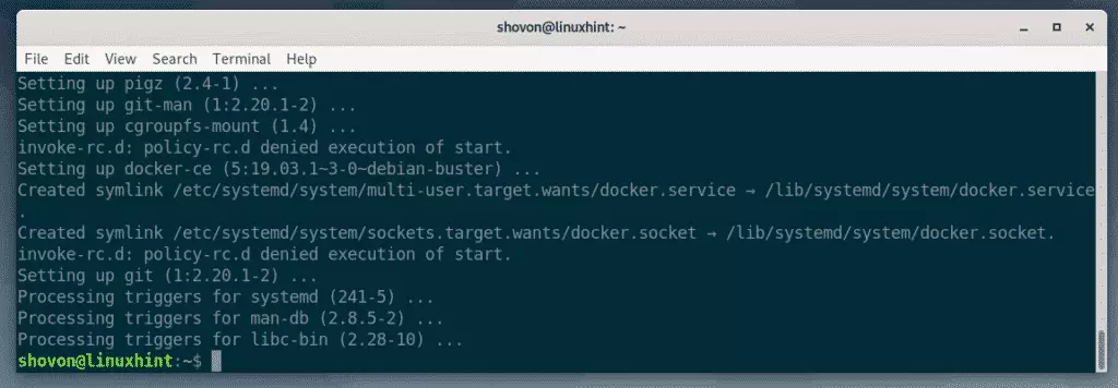 Docker installeren op Debian 10 6239_15