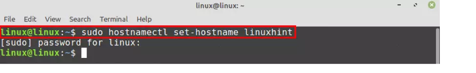 Ahoana ny fanovana ny Hostname amin'ny Linux Mint 20 623_2