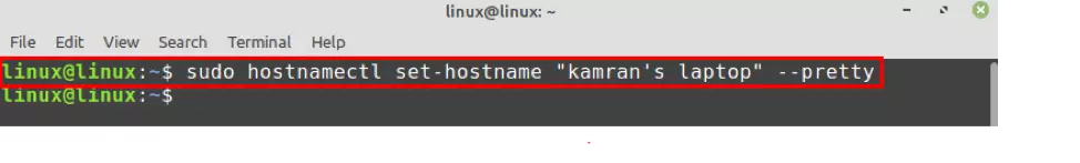 Comment changer le nom d'hôte sur Linux Mint 20 623_4