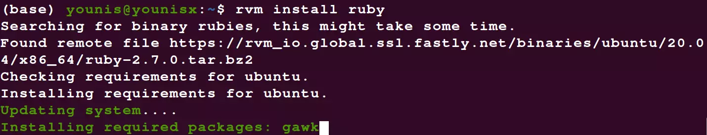 ຕິດຕັ້ງ Ruby ໃນ Ubuntu 20.04 6268_10