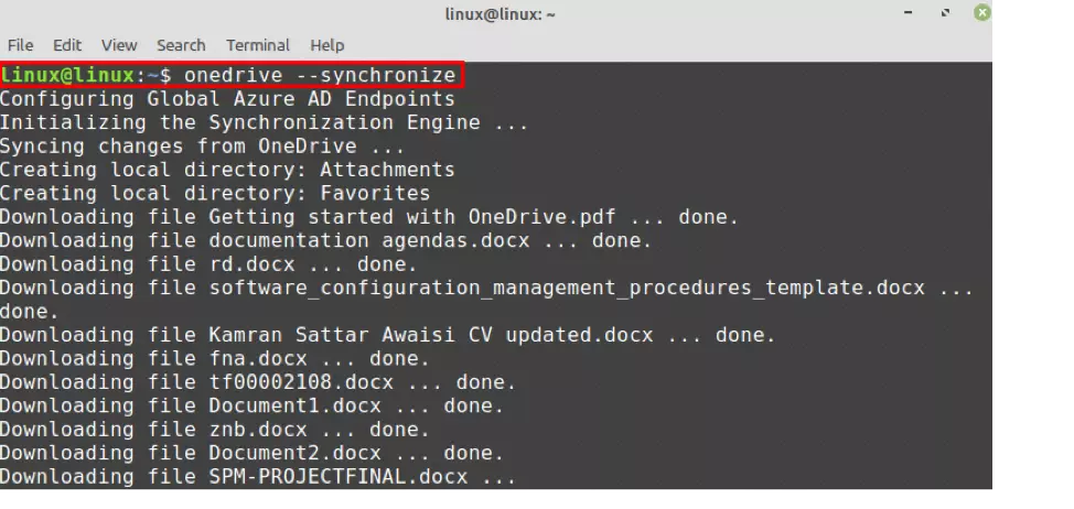 Cum se instalează și se utilizează OneDrive pe Linux Mint - Linux Mint OneDrive Sync 628_12