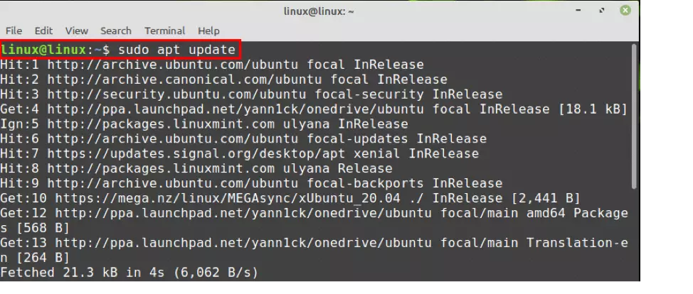 Maitiro ekuisa uye kushandisa OneDrive paLinux Mint - Linux Mint OneDrive Sync 628_5
