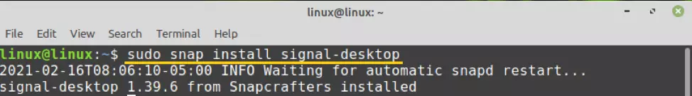 Yuav ua li cas rau nruab Signal Messenger ntawm Linux Mint? 631_14