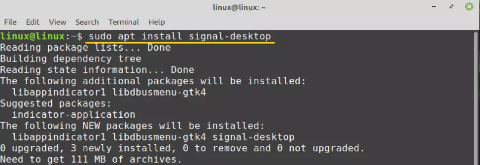 Yuav ua li cas rau nruab Signal Messenger ntawm Linux Mint? 631_9