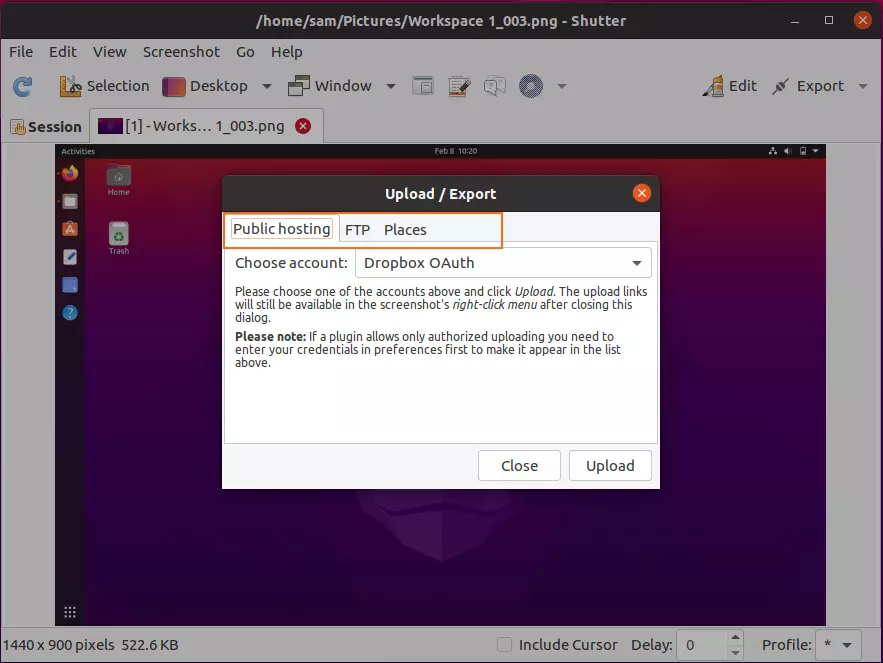 Ahoana ny fametrahana Tool Screenshot Shutter amin'ny Ubuntu 20.04 (LTS) sy 20.10 6325_11