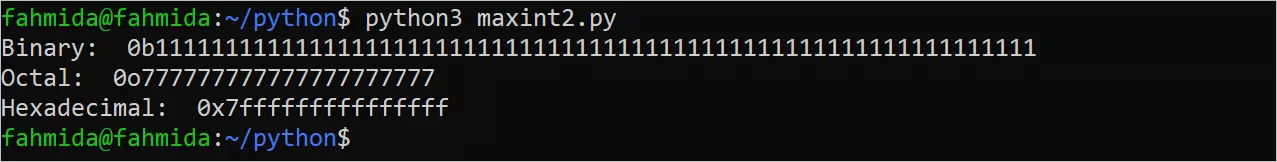 Python Maks tamsayı 6331_2