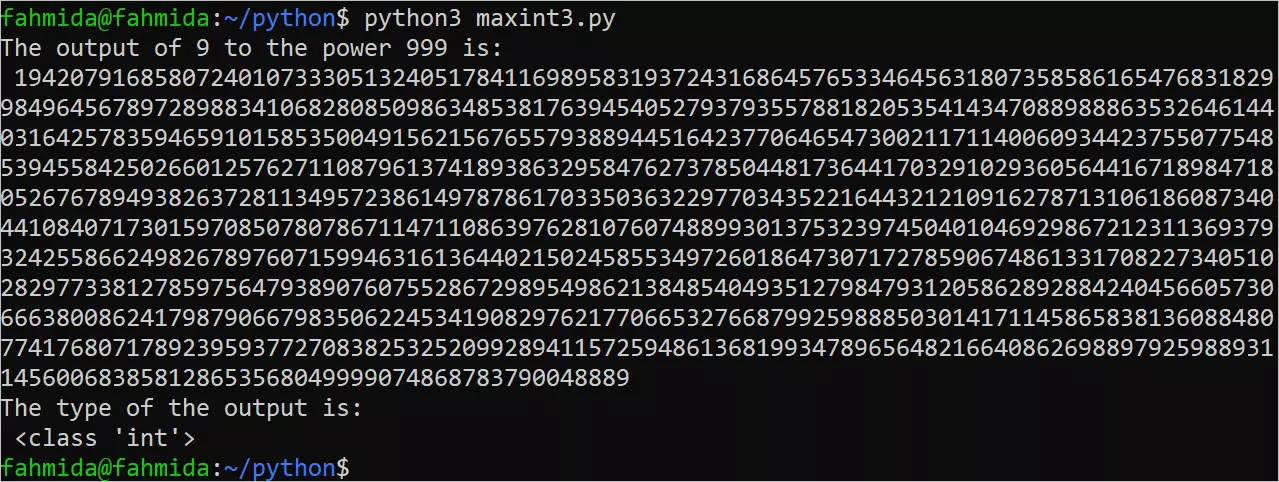 Nambari kamili ya Python Max 6331_3
