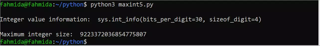 Numri i plotë i Python Max 6331_5