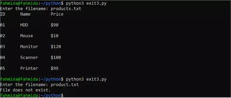Ahoana ny fivoahana amin'ny programa Python 6336_3