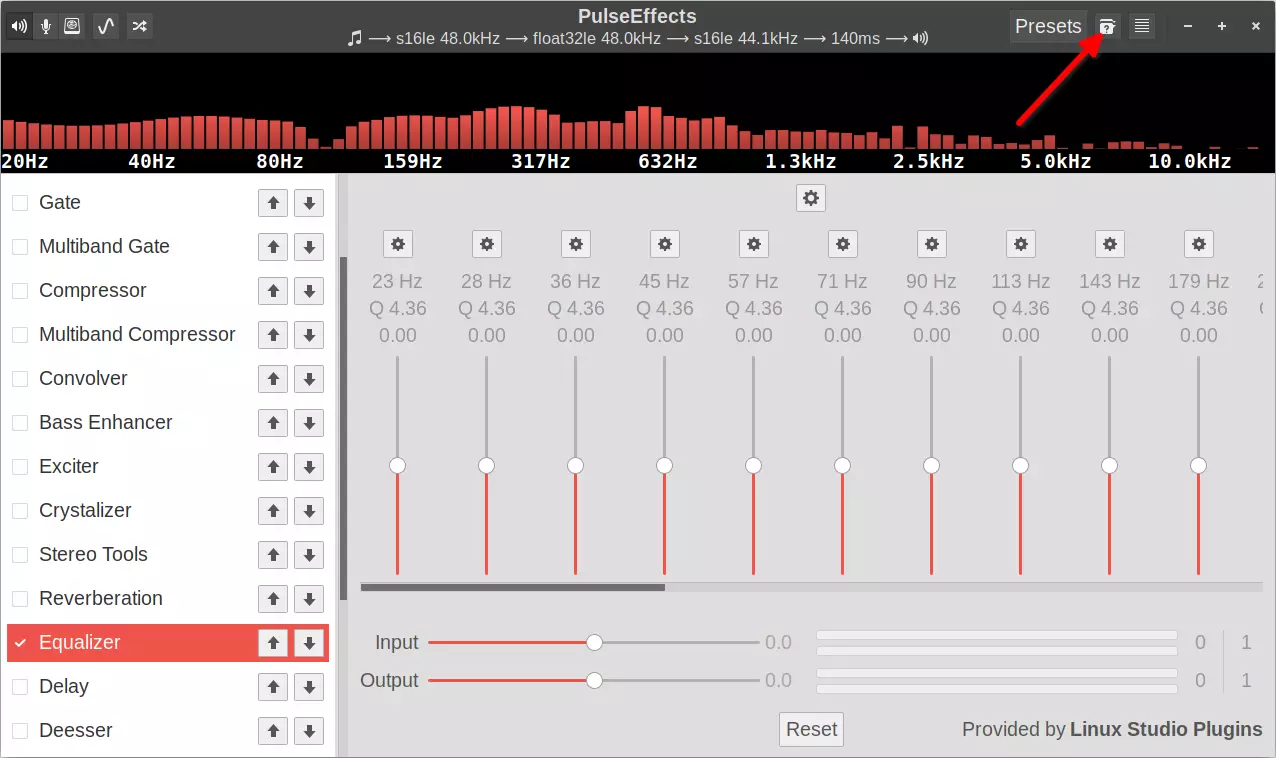 لينڪس ۾ PulseEffects Equalizer ۽ آڊيو وڌائڻ وارو ڪيئن استعمال ڪجي 6349_6