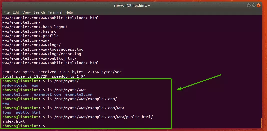 Come utilizzare il comando rsync per copiare file su Ubuntu 6361_13