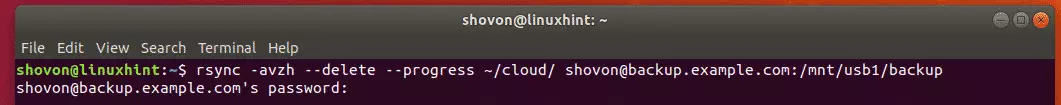 ఉబుంటులో ఫైల్లను కాపీ చేయడానికి rsync కమాండ్ని ఎలా ఉపయోగించాలి 6361_19