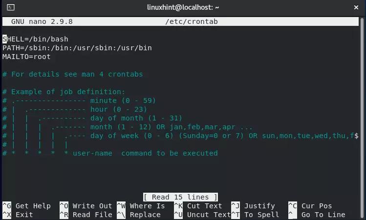 Vodič za početnike za Crontab na CentOS-u 637_8