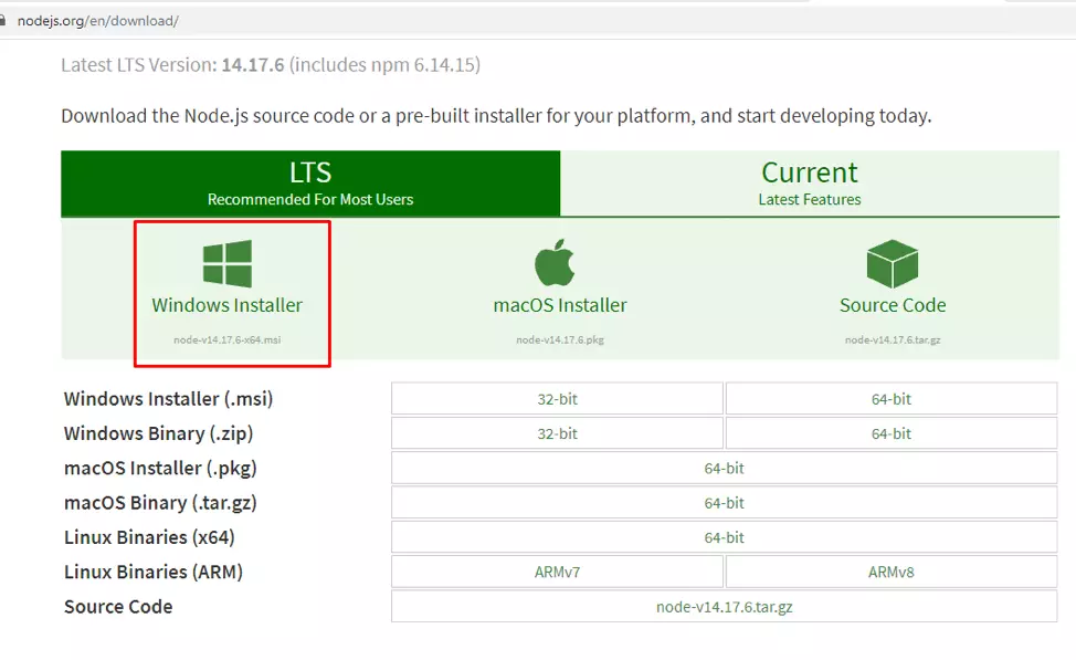 Carane nginstal Node JS? 6387_1