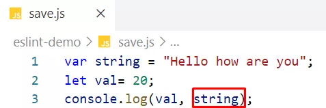 Kaip įgalinti „Linting“ įrašant „Visual Studio Code“ naudojant ESLint 6389_17