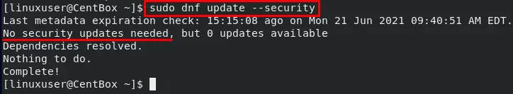 Paano Suriin at I-install ang Mga Update sa Seguridad ng CentOS 639_6