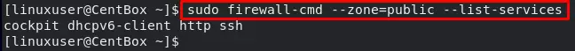 Mokhoa oa ho etsa Configuration ea Firewall ho CentOS 8 640_16