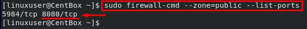 Mokhoa oa ho etsa Configuration ea Firewall ho CentOS 8 640_25