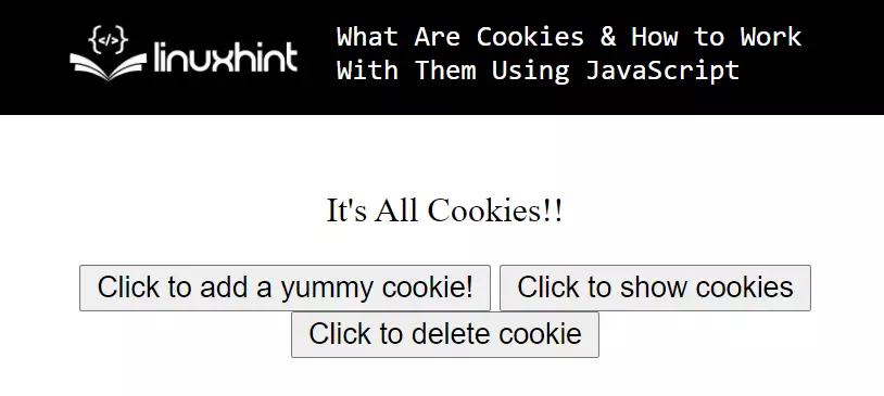 X'inhuma l-cookies u kif taħdem magħhom billi tuża JavaScript 6411_2