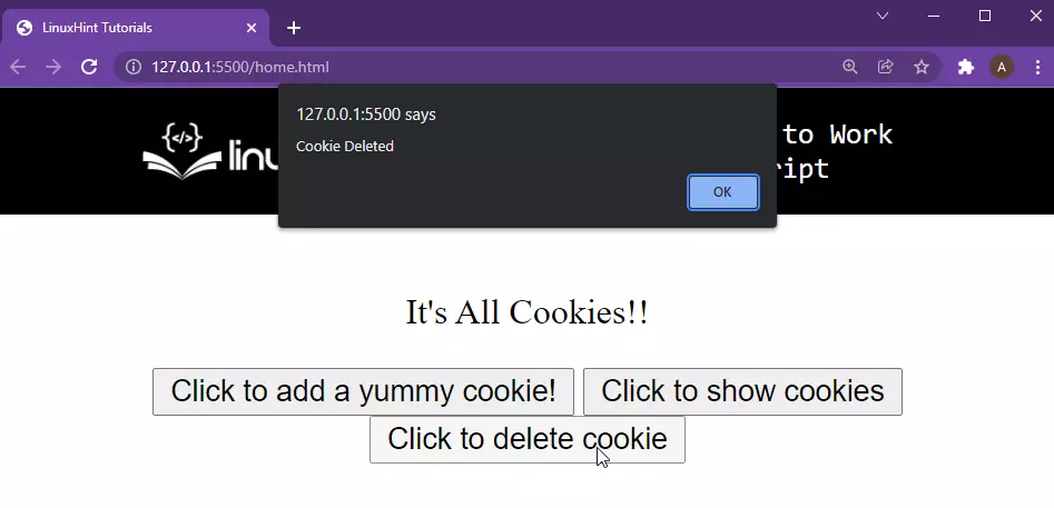 X'inhuma l-cookies u kif taħdem magħhom billi tuża JavaScript 6411_6