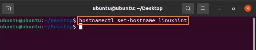 Ubuntu-da GUI və CommandLine ilə Host adını dəyişdirin 6426_6