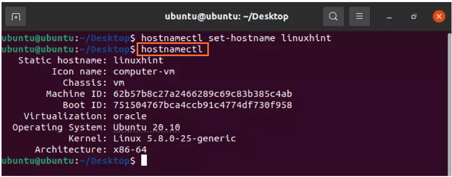 Promijenite naziv hosta na Ubuntuu pomoću GUI-ja i CommandLine-a 6426_7