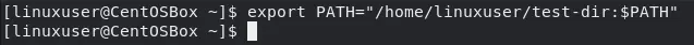 Hur man lägger till en katalog till PATH på CentOS 8 642_2