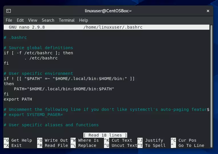 CentOS 8-de PATH-a katalog nädip goşmaly 642_4