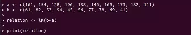 Lineêre regression yn R 6437_1