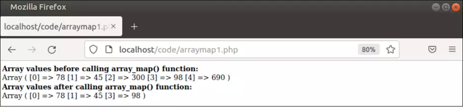 PHP Array_map () କାର୍ଯ୍ୟ 6459_1