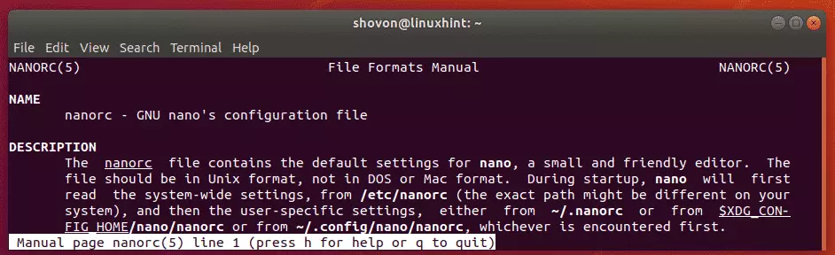 Konfiguration af Nano Text Editor med nanorc 6476_16