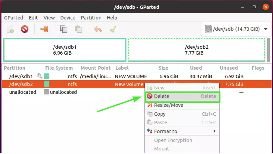 Wéi läschen ech eng Partition am Linux? 6477_13