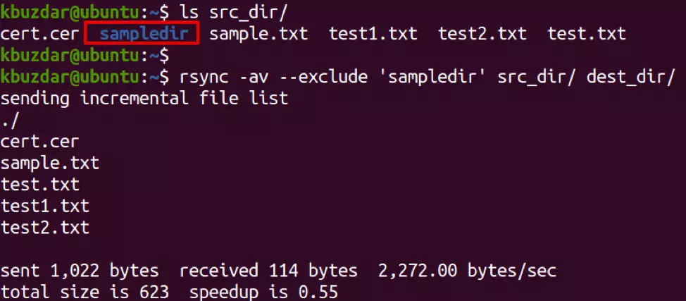 Kif Teskludi Direttorju Rsync? 6478_2