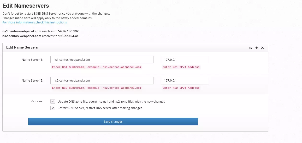 Hoe om CentOS Web Panel op CentOS 8 te installeer en te gebruik 647_13