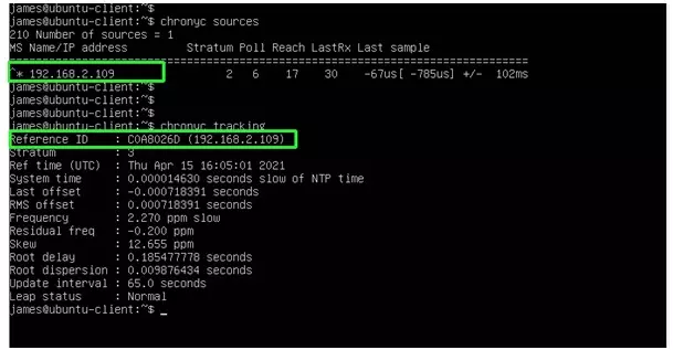 په لینکس کې د Chrony په کارولو سره NTP څنګه نصب کړئ 6488_12
