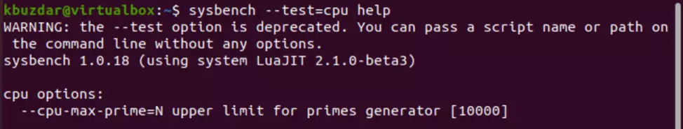 Ինչպե՞ս օգտագործել Sysbench-ը Linux-ի կատարողականի փորձարկման համար: 6490_4