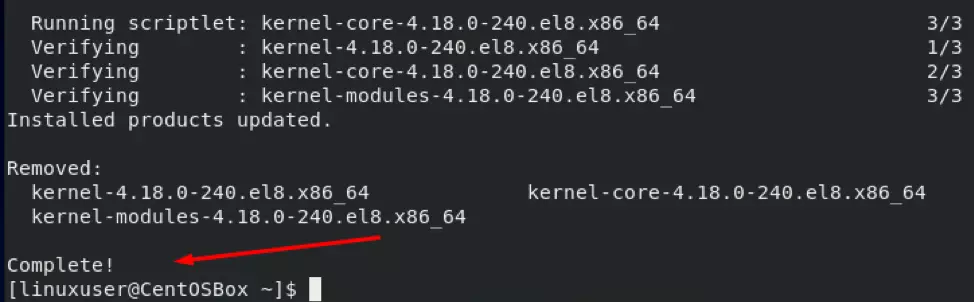 CentOS 8 တွင် အသုံးမပြုသော Kernels အဟောင်းများကို မည်ကဲ့သို့ ဖျက်နည်း 649_5