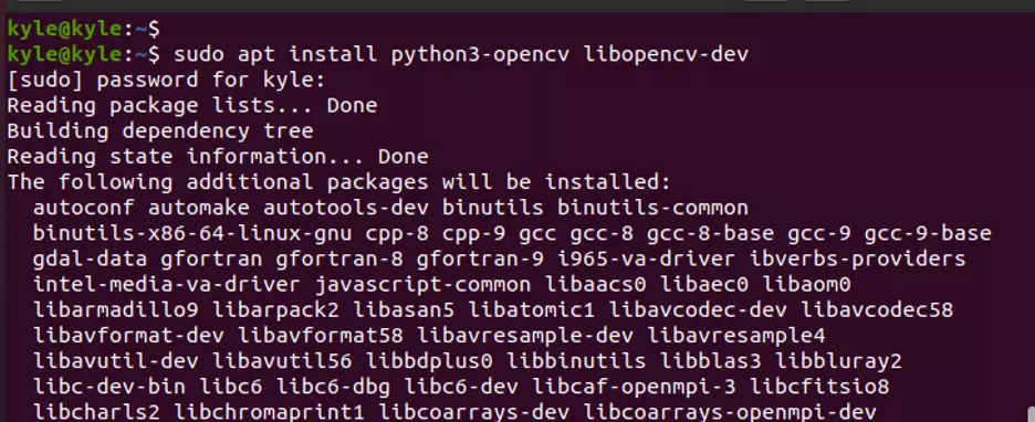 Sida loo rakibo OpenCV gudaha Ubuntu 64_1