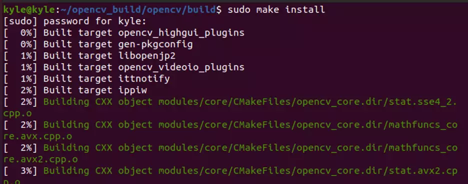Nola instalatu OpenCV Ubuntun 64_10