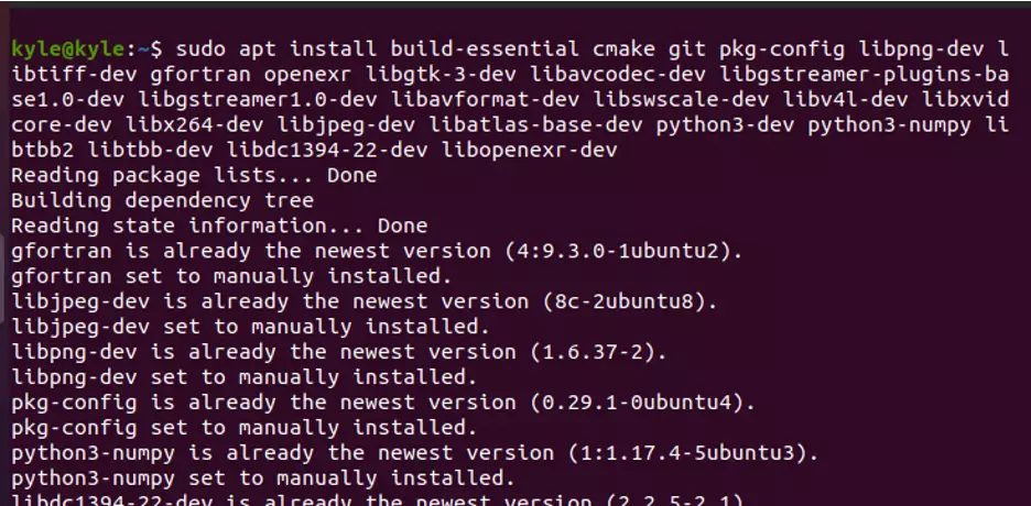 Sådan installeres OpenCV i Ubuntu 64_3