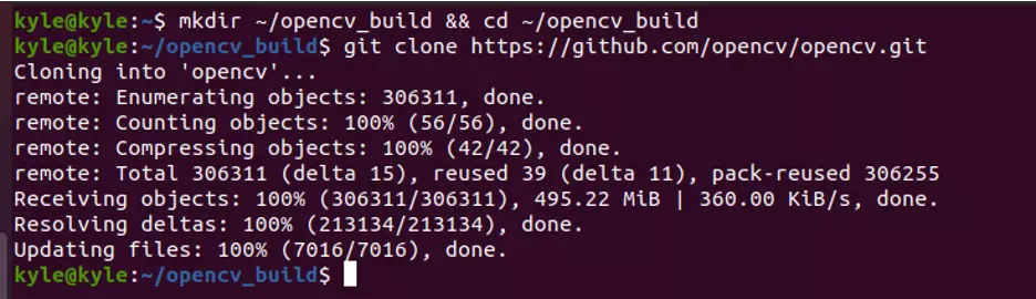 په اوبنټو کې د OpenCV نصبولو څرنګوالی 64_4