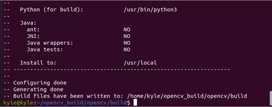كيفية تثبيت OpenCV في أوبونتو 64_7