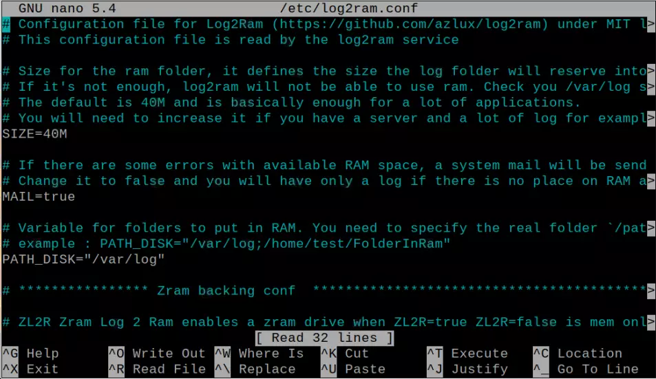 Ningkatkeun umur kartu SD Ngagunakeun Log2RAM - Raspberry Pi 6508_8