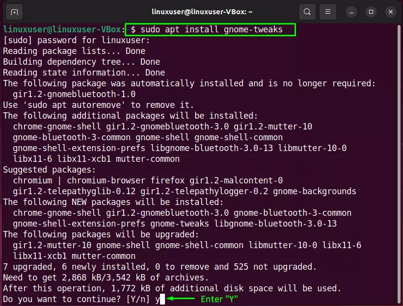 Giunsa i-install ang Tweak tool sa Ubuntu 22.04 6542_3