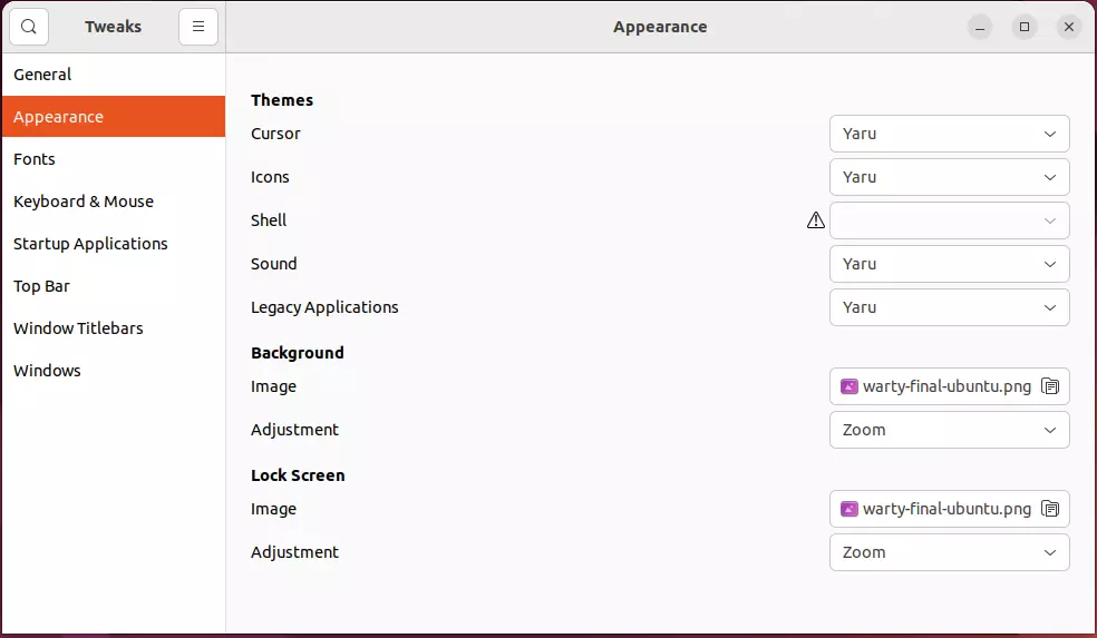 Giunsa i-install ang Tweak tool sa Ubuntu 22.04 6542_7