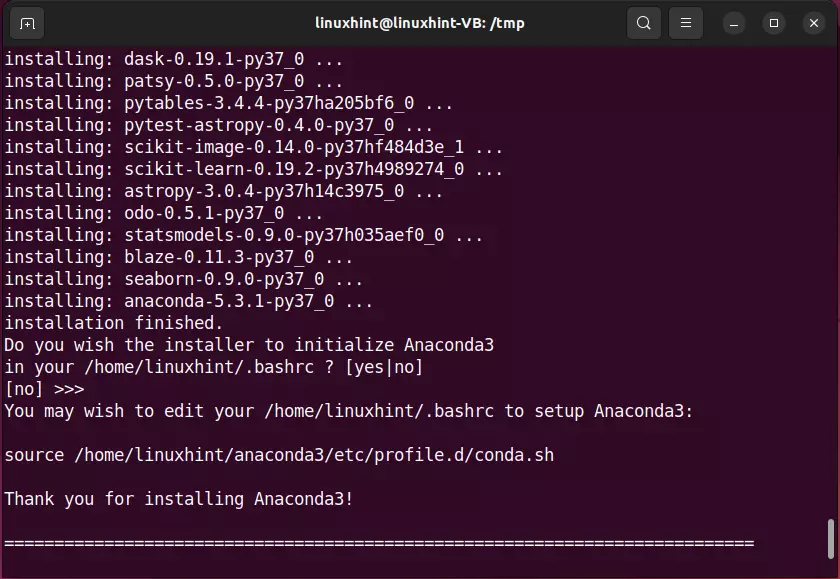Як встановити Anaconda в Ubuntu 22.04 6546_11