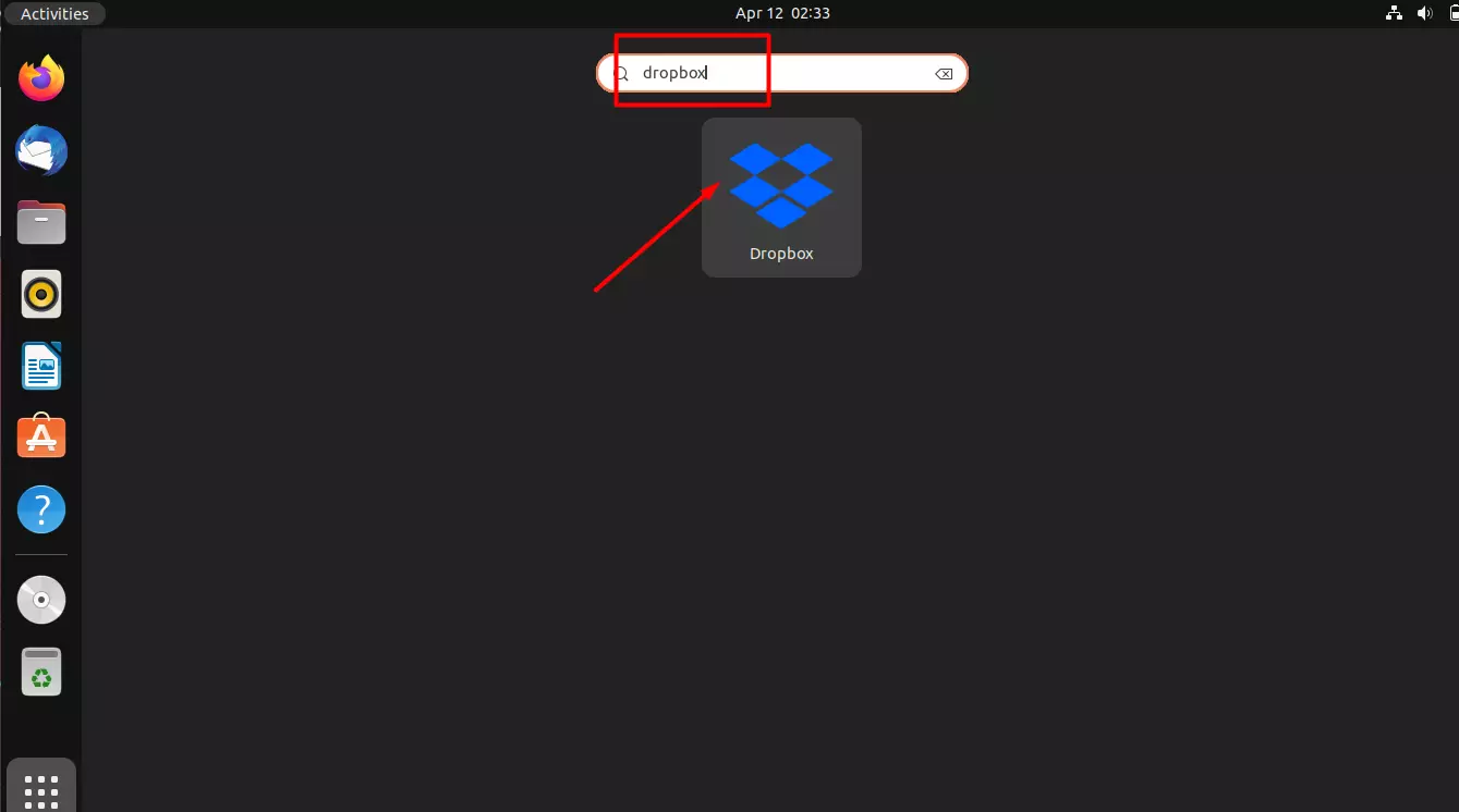 Jinsi ya kufunga Dropbox kwenye Ubuntu 22.04 6547_7