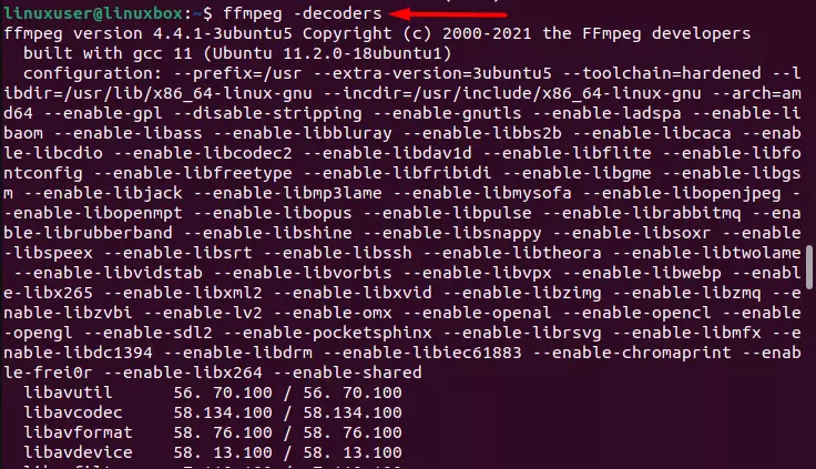 Come installare FFmpeg su Ubuntu 22.04? 6548_6